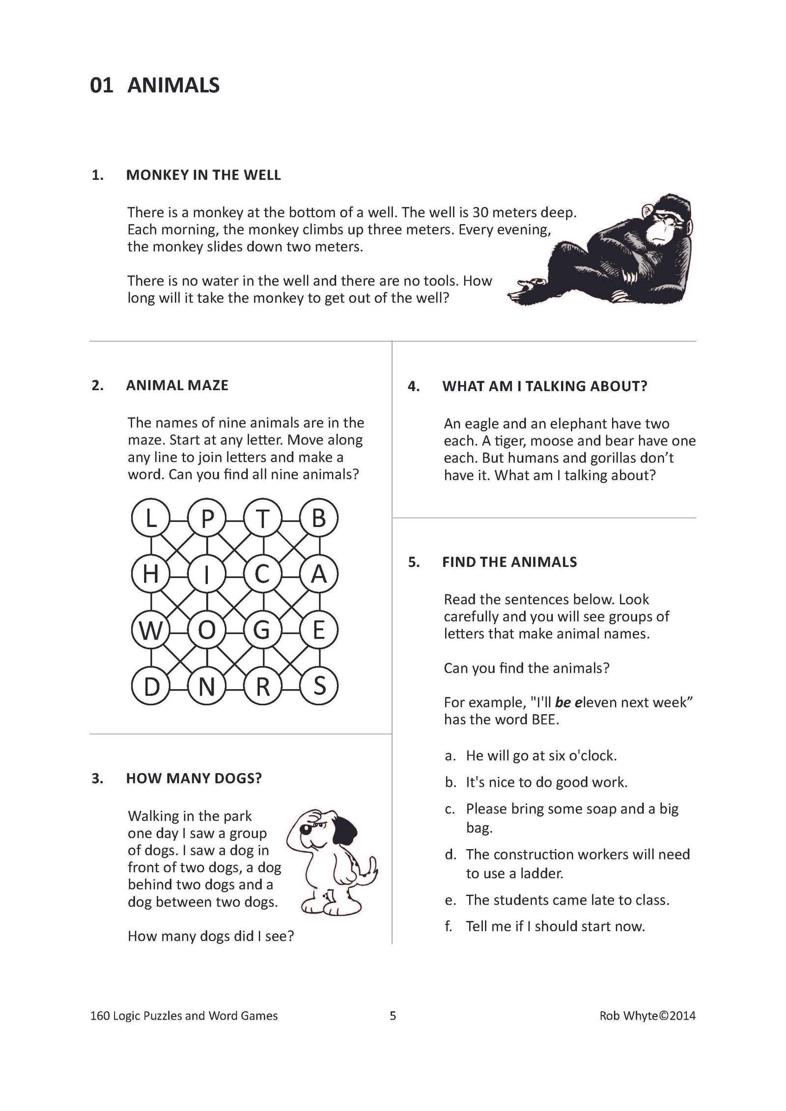 160 Logic Puzzles And Word Games ESL Publications 160 Logic Puzzles And Word Games ESL Publications